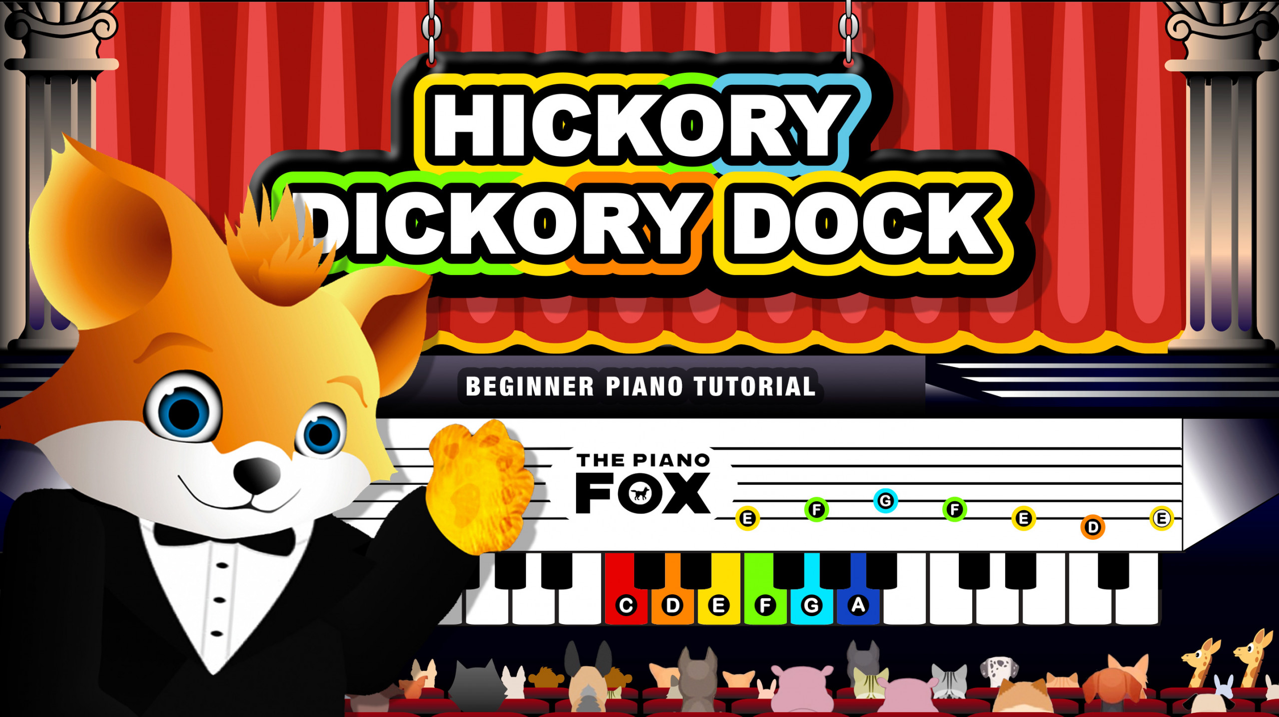 Hickory Dickory Dock - The Piano Fox