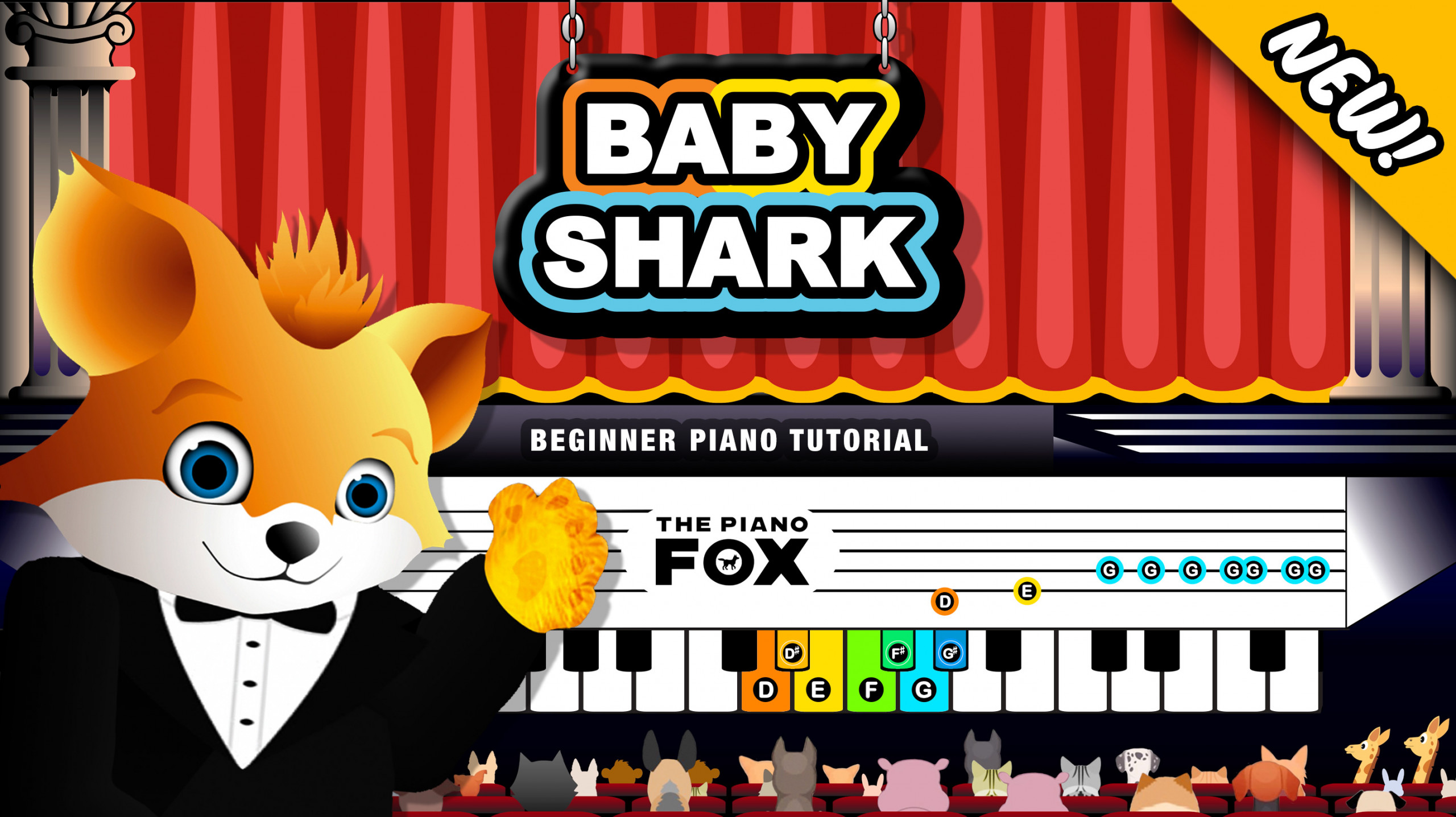 Baby Shark - The Piano Fox
