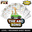 ABC Song - Piano Sheet Music for Kids - The Piano Fox