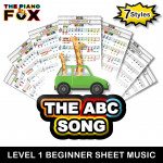 ABC Song - Piano Sheet Music for Kids - The Piano Fox